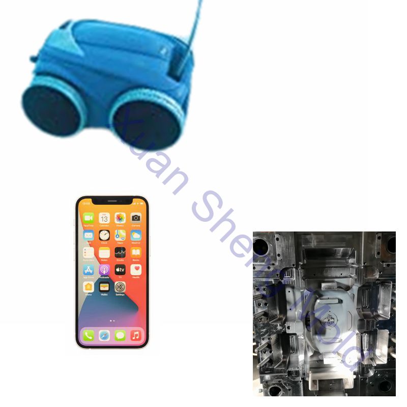 Underwater robot vacuums complex injection molding