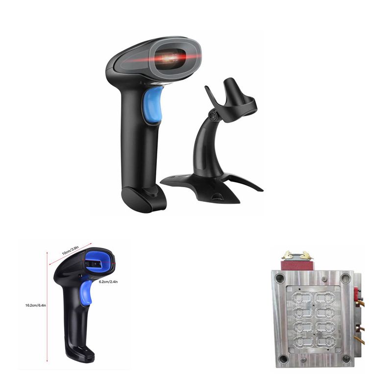 Handheld barcode scanner precision moulding and moulds